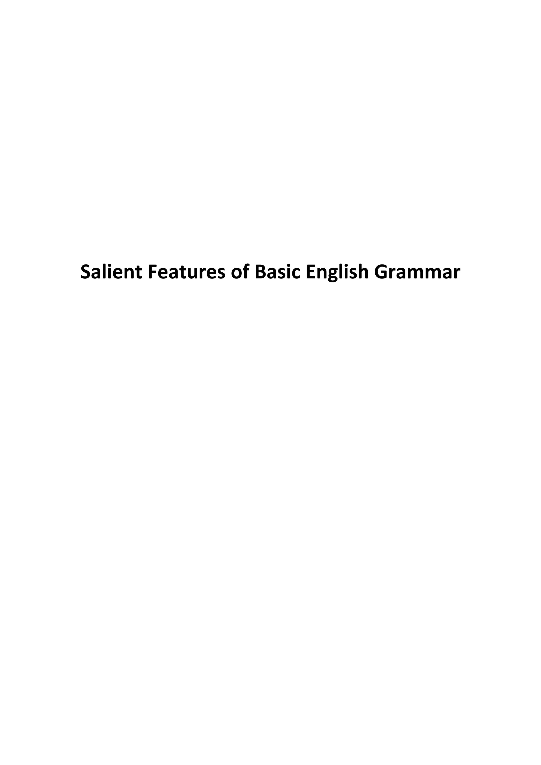 Salient Features of Basic English Grammar.docx