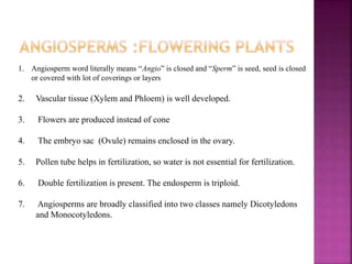Salient features of flowering plants | PPT