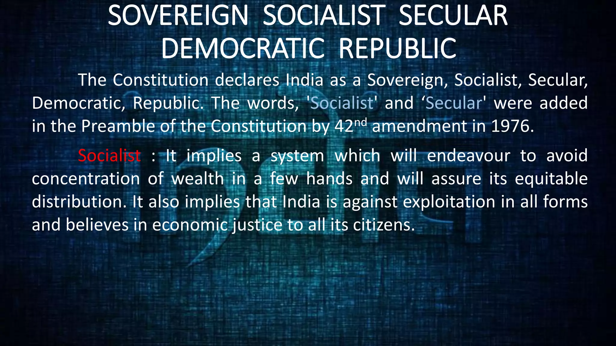 Salient features of indian constitutions. | PPTX