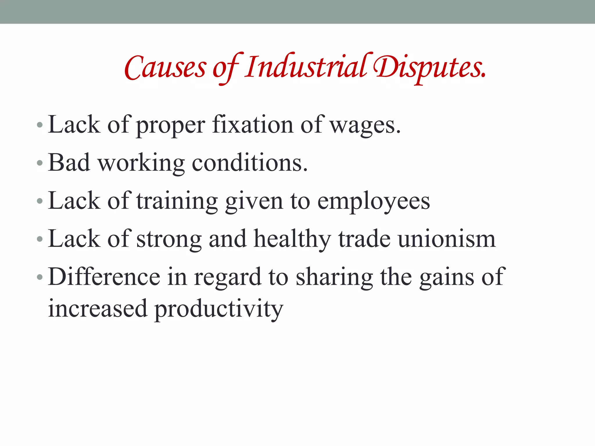Salient features of industrial disputes act , 1947 | PPTX