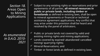 Salient Features of Mining Laws & Ordinance - PGENRO.pptx