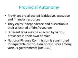 Salient Features of Pakistan's Constitution | PPTX