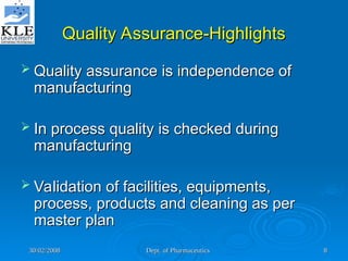 Salient Features of Quality Assurance.ppt