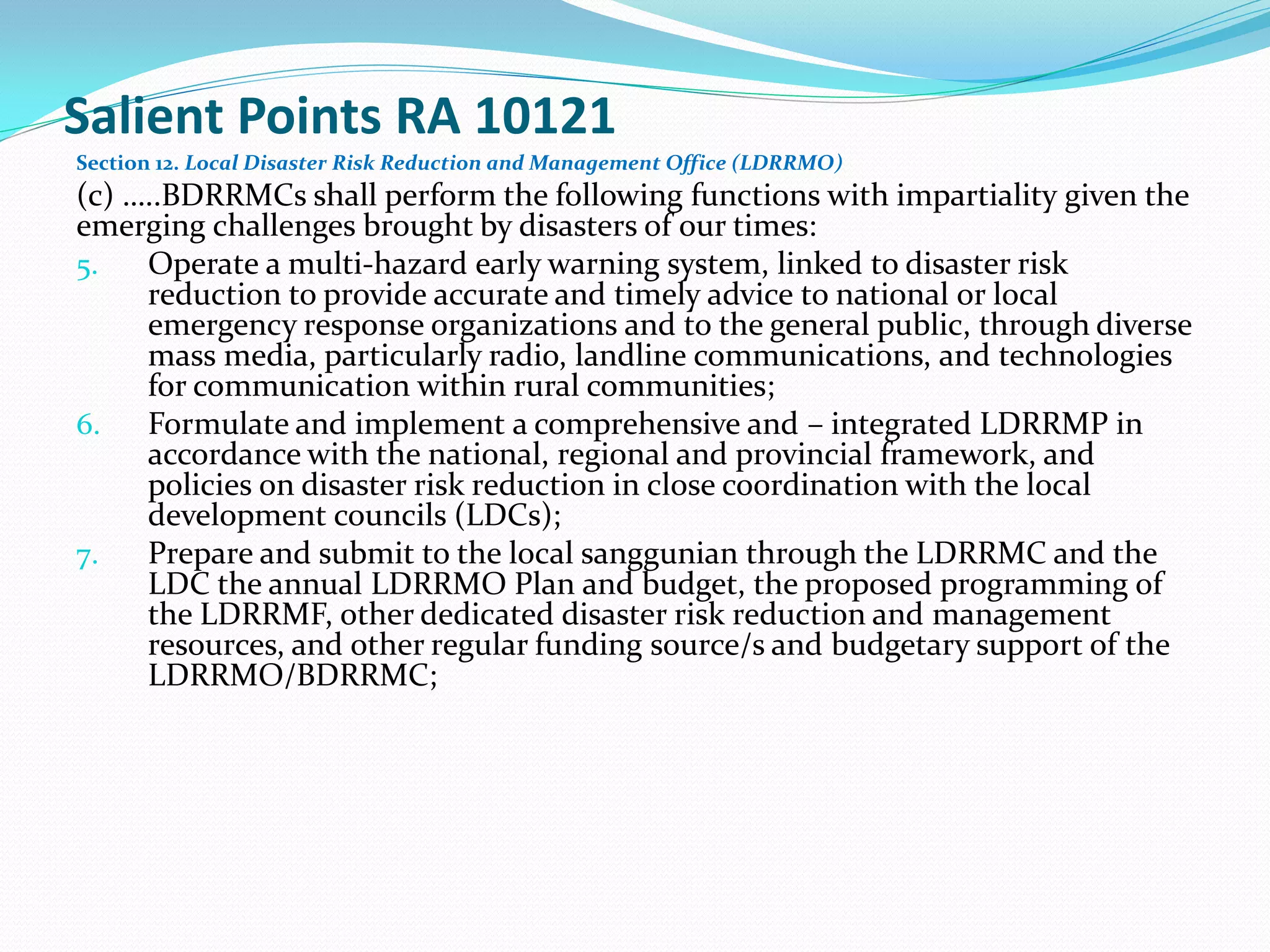 Salient Features of RA10121 | PDF