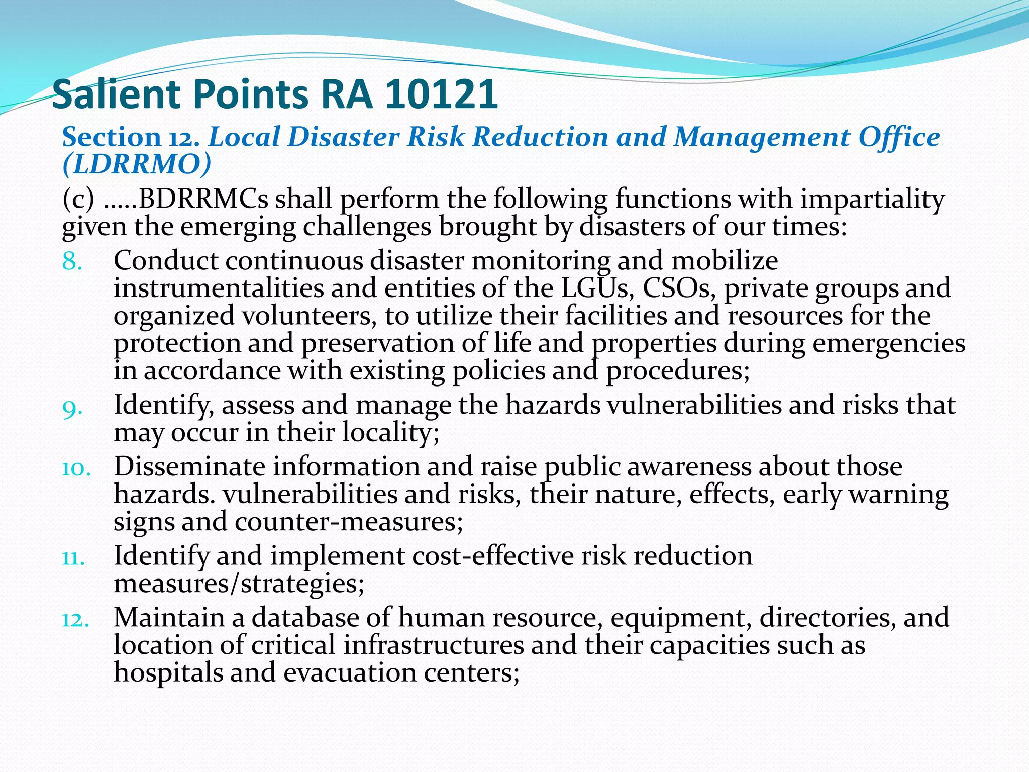 Salient Features of RA10121 | PDF