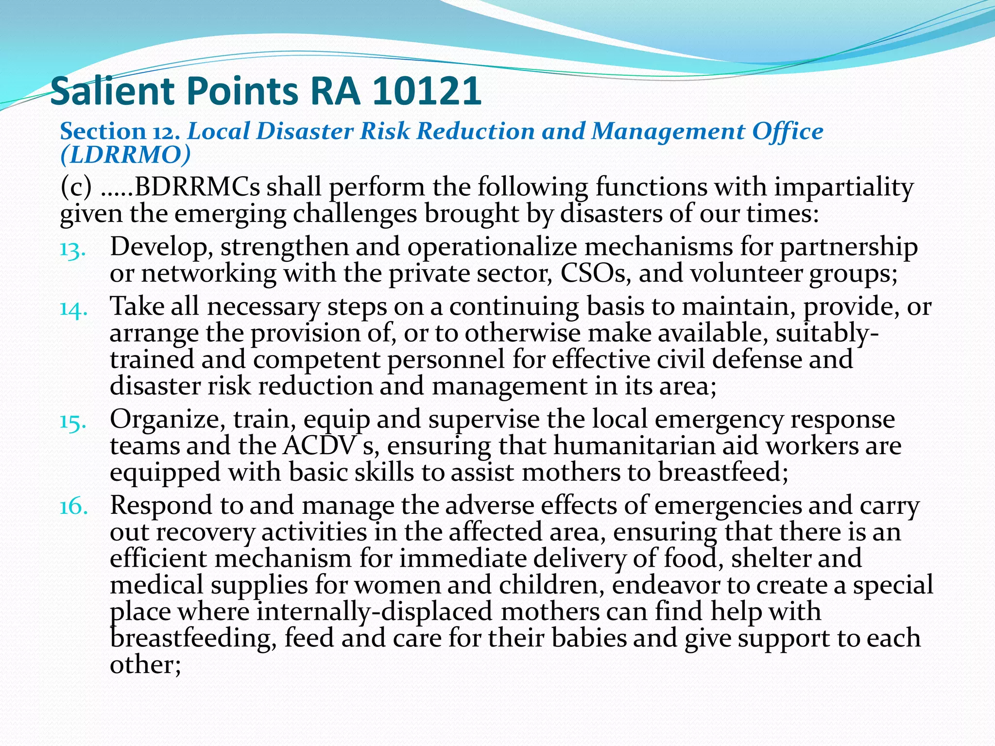 Salient Features of RA10121 | PDF