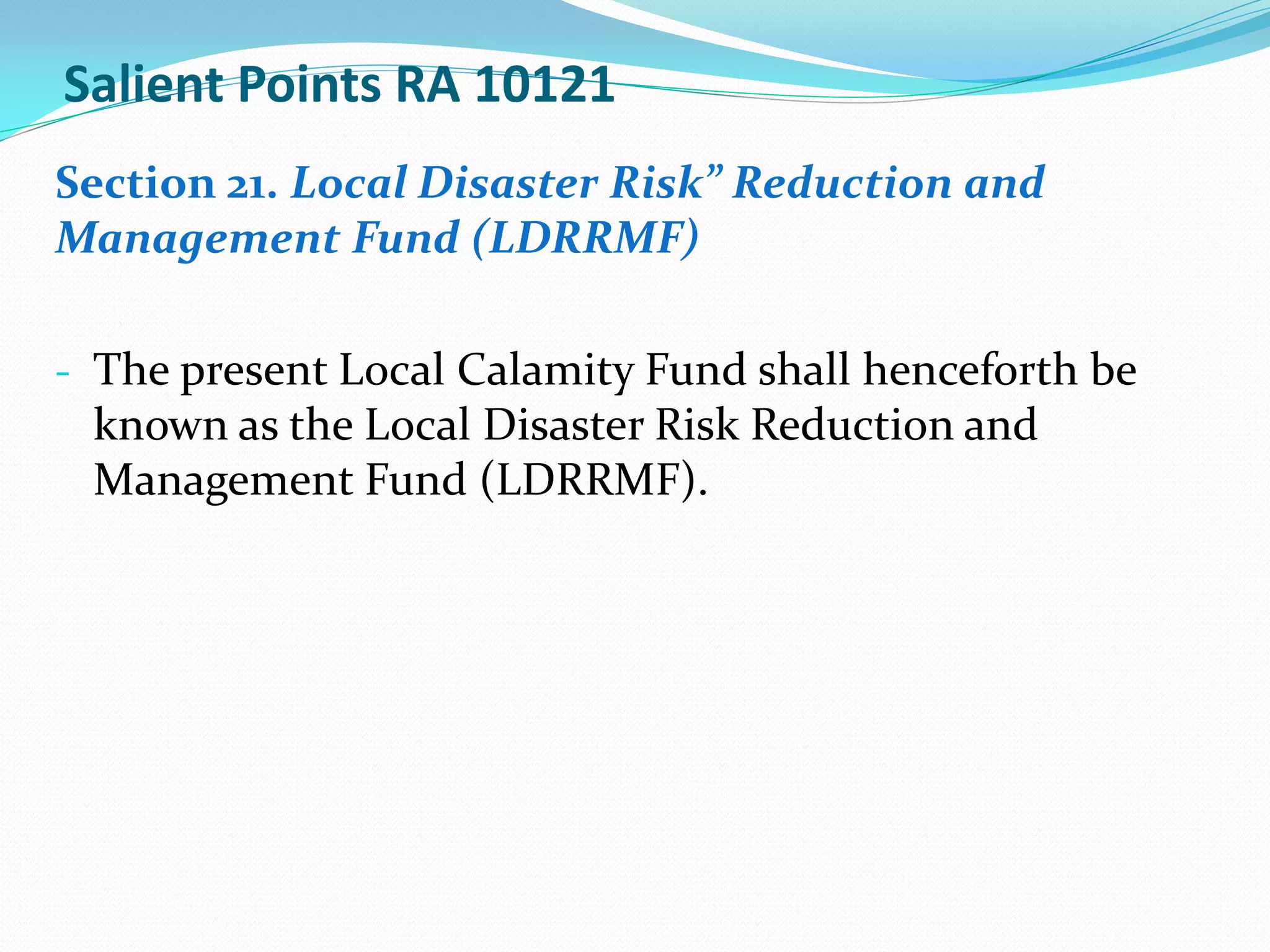 Salient Features of RA10121 | PDF