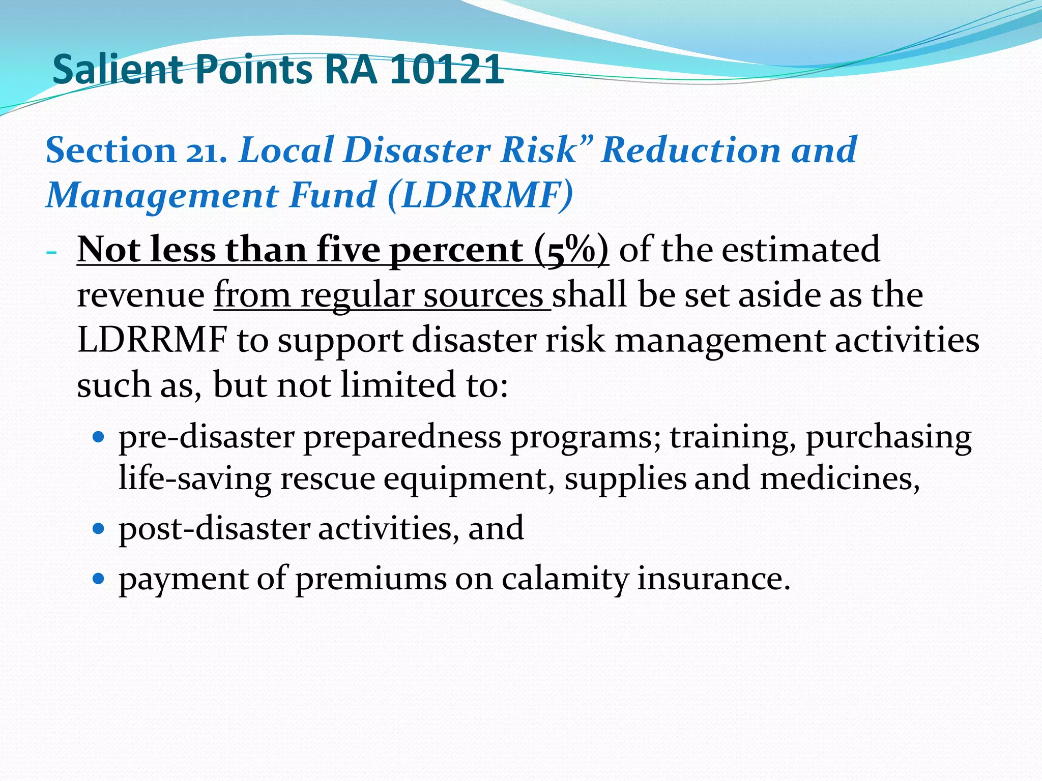 Salient Features of RA10121 | PDF