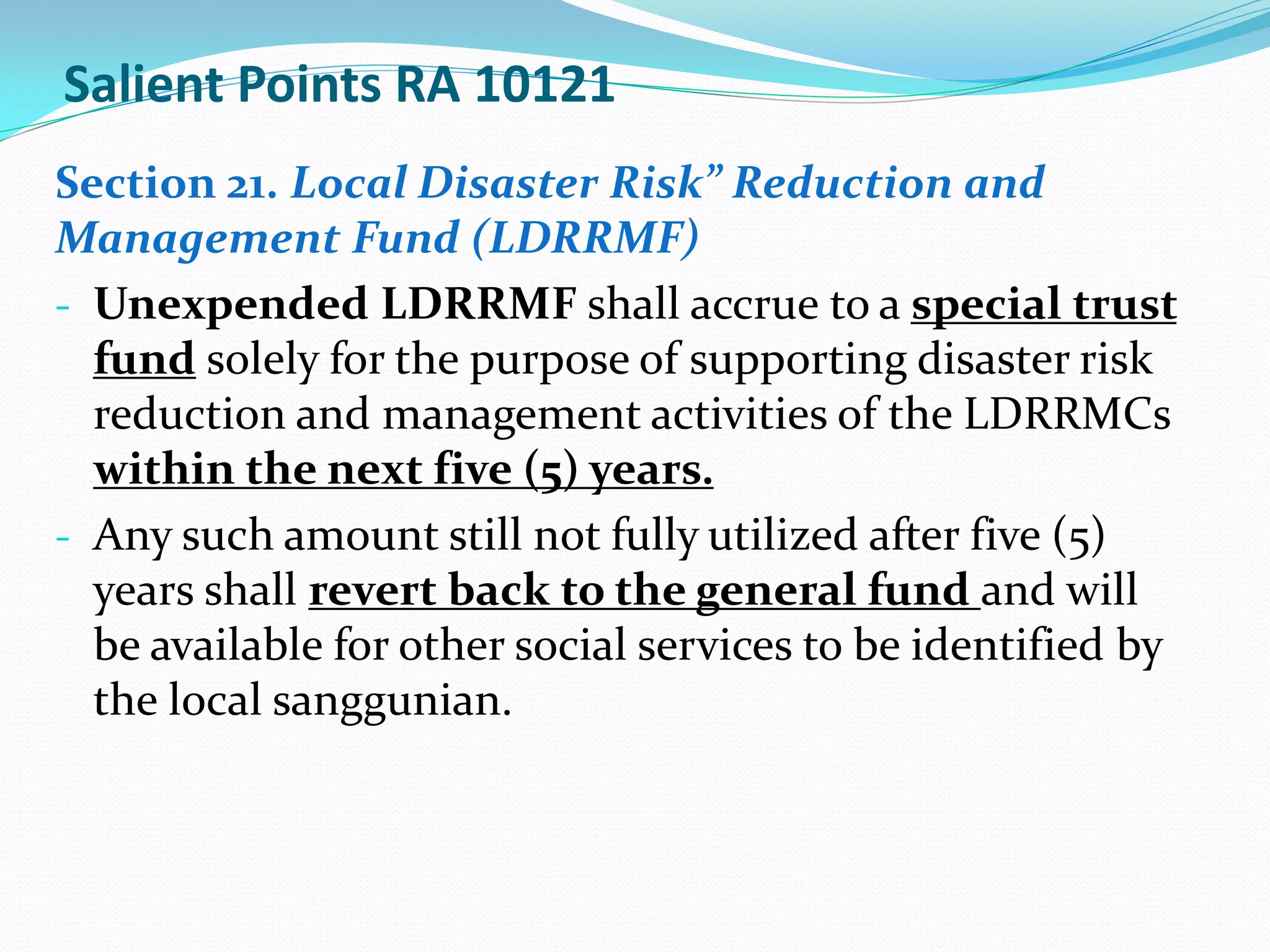 Salient Features of RA10121 | PDF