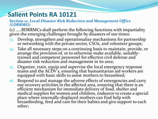 Salient Features of RA10121 | PDF