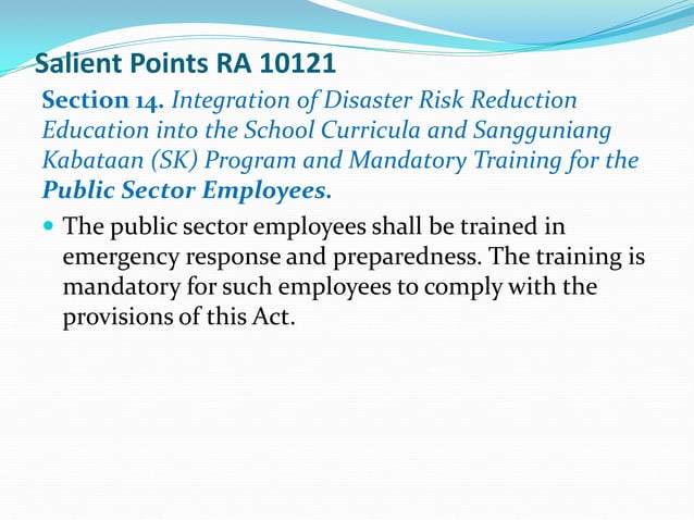 Salient Features of RA10121 | PDF