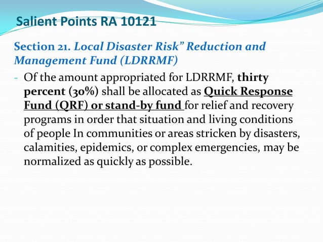 Salient Features of RA10121 | PDF