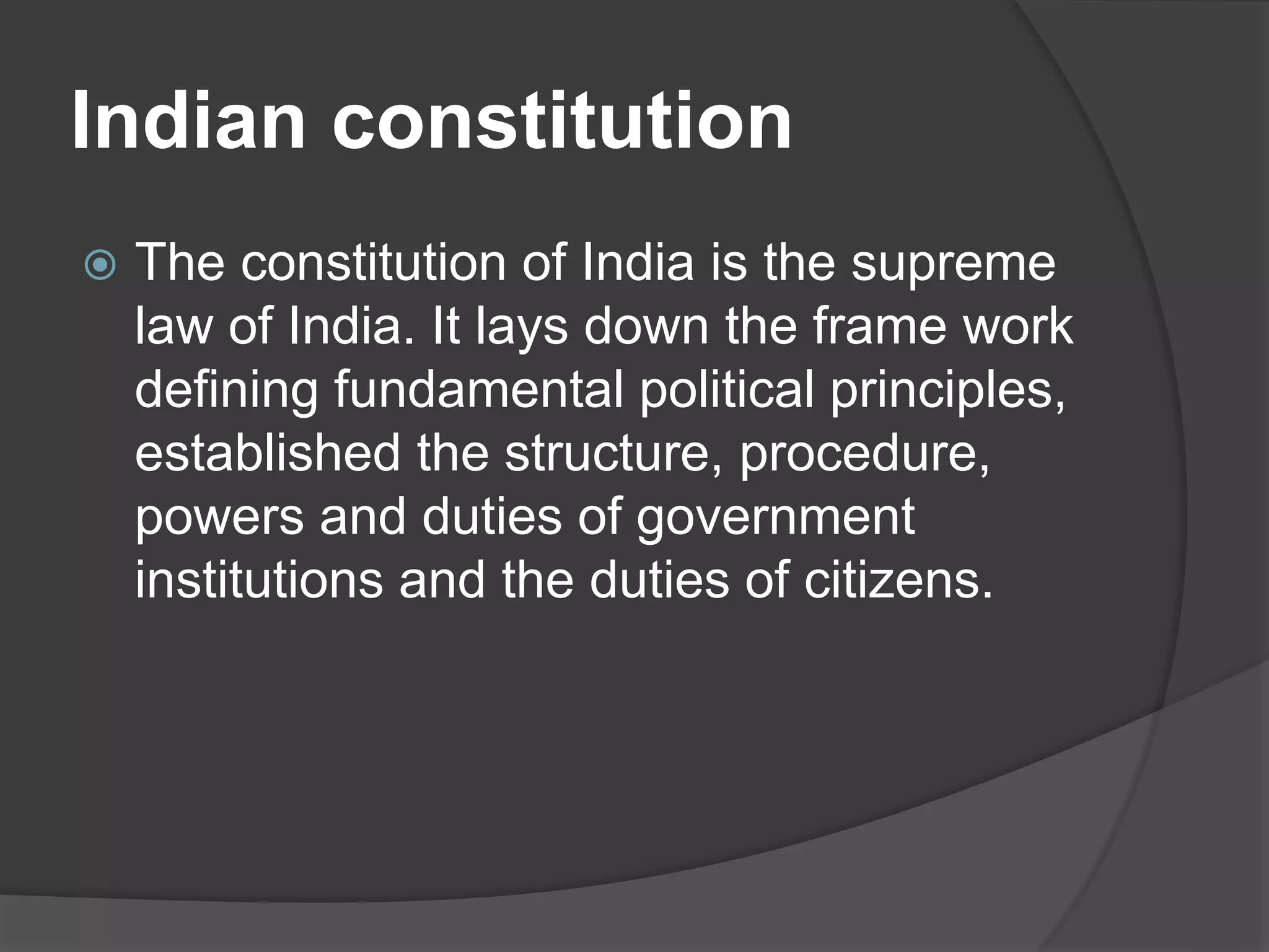Salient features of the indian constitution | PPTX