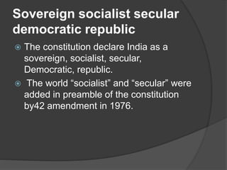 Salient features of the indian constitution | PPTX