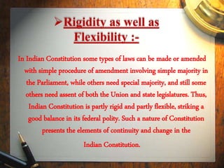 Salient Features of the Indian Constitution | PPTX