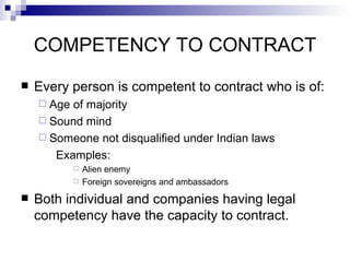 Salient Features Of The Indian Contract Act | PPT