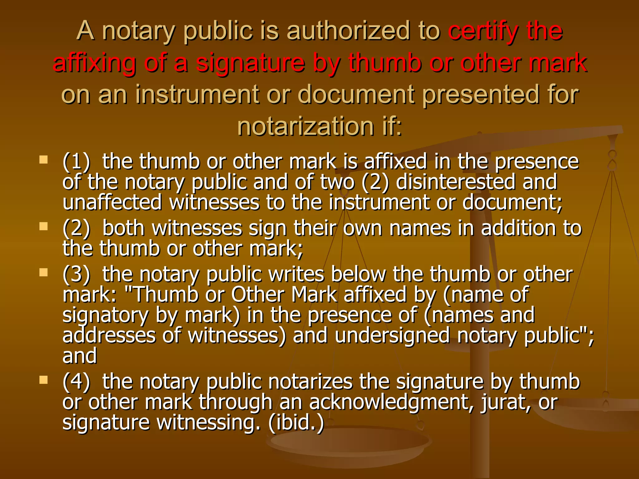 Salient features of the notarial law | PPT