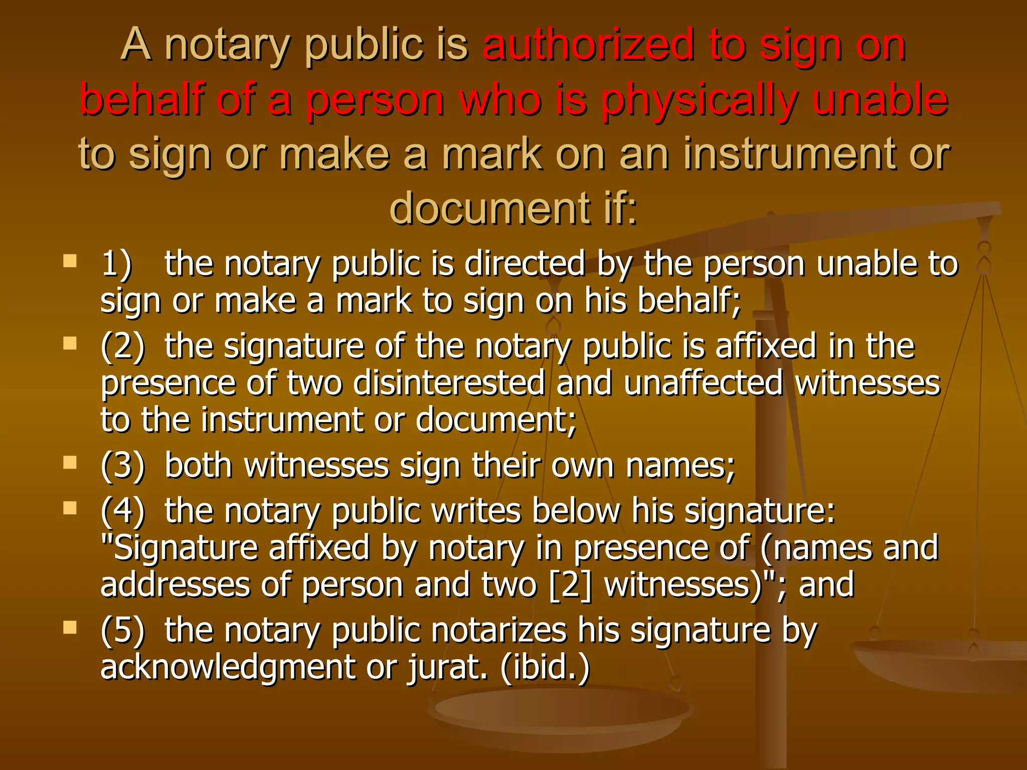 Salient features of the notarial law | PPT