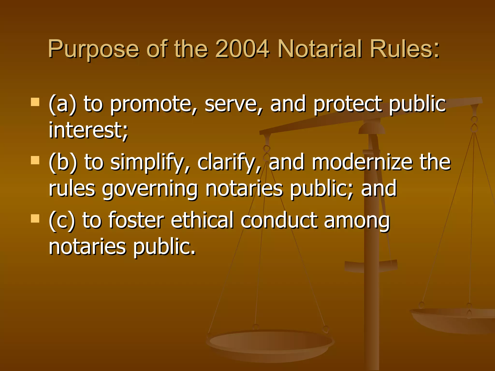 Salient features of the notarial law | PPT