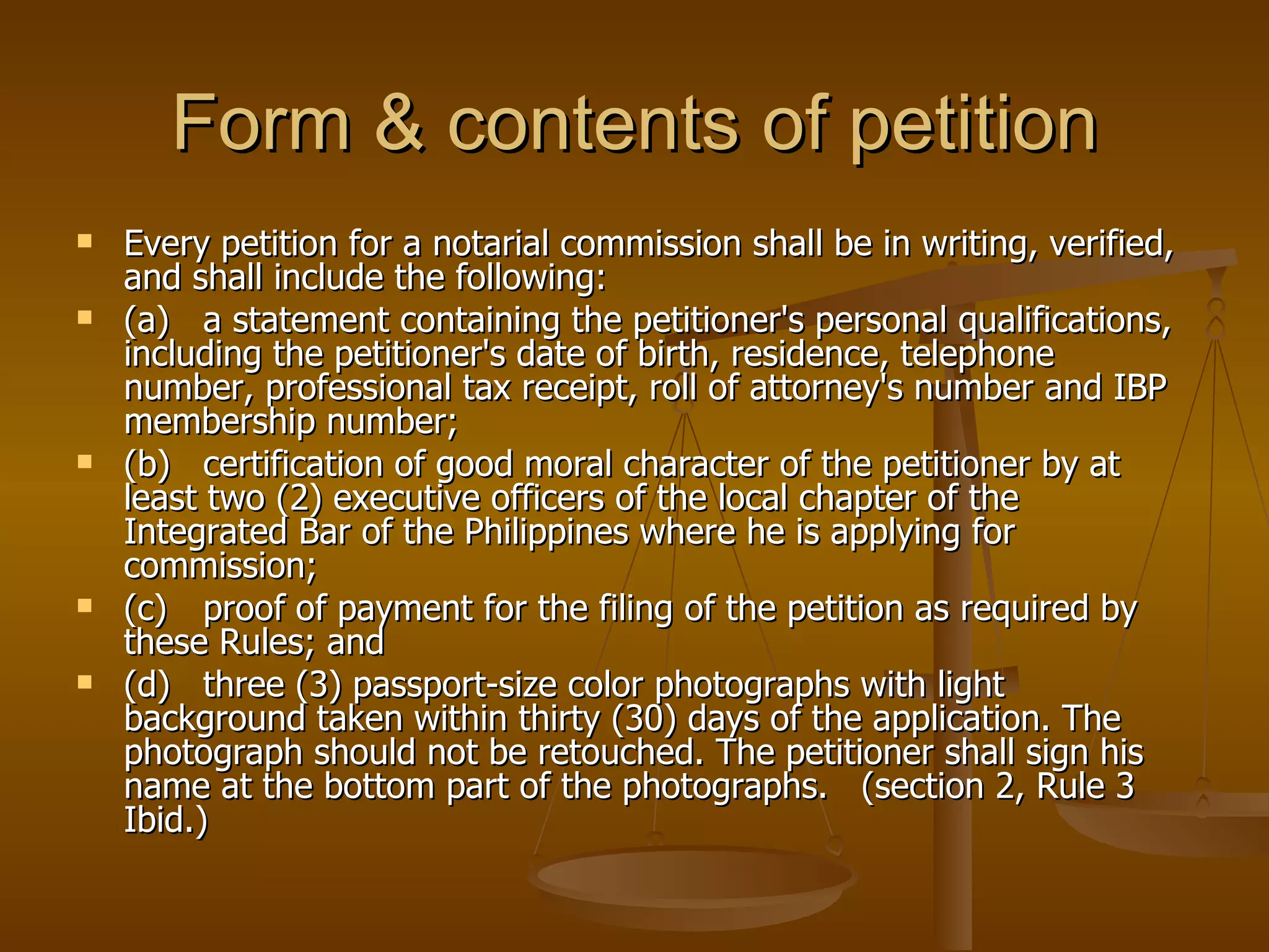 Salient features of the notarial law | PPT