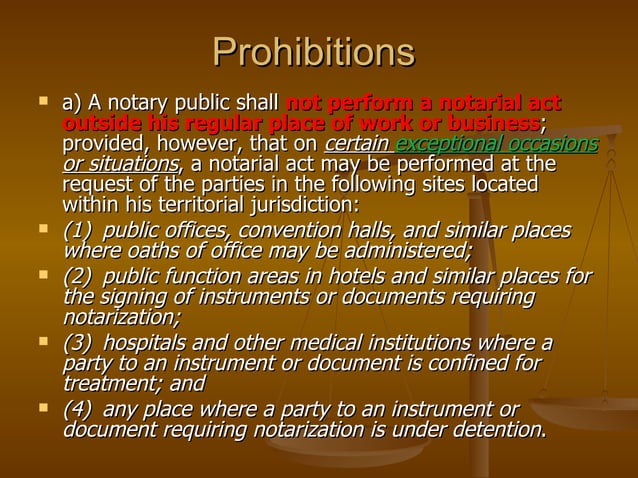 Salient features of the notarial law | PPT | Law