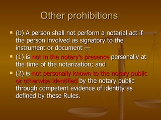 Salient features of the notarial law | PPT
