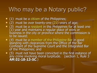 Salient features of the notarial law | PPT