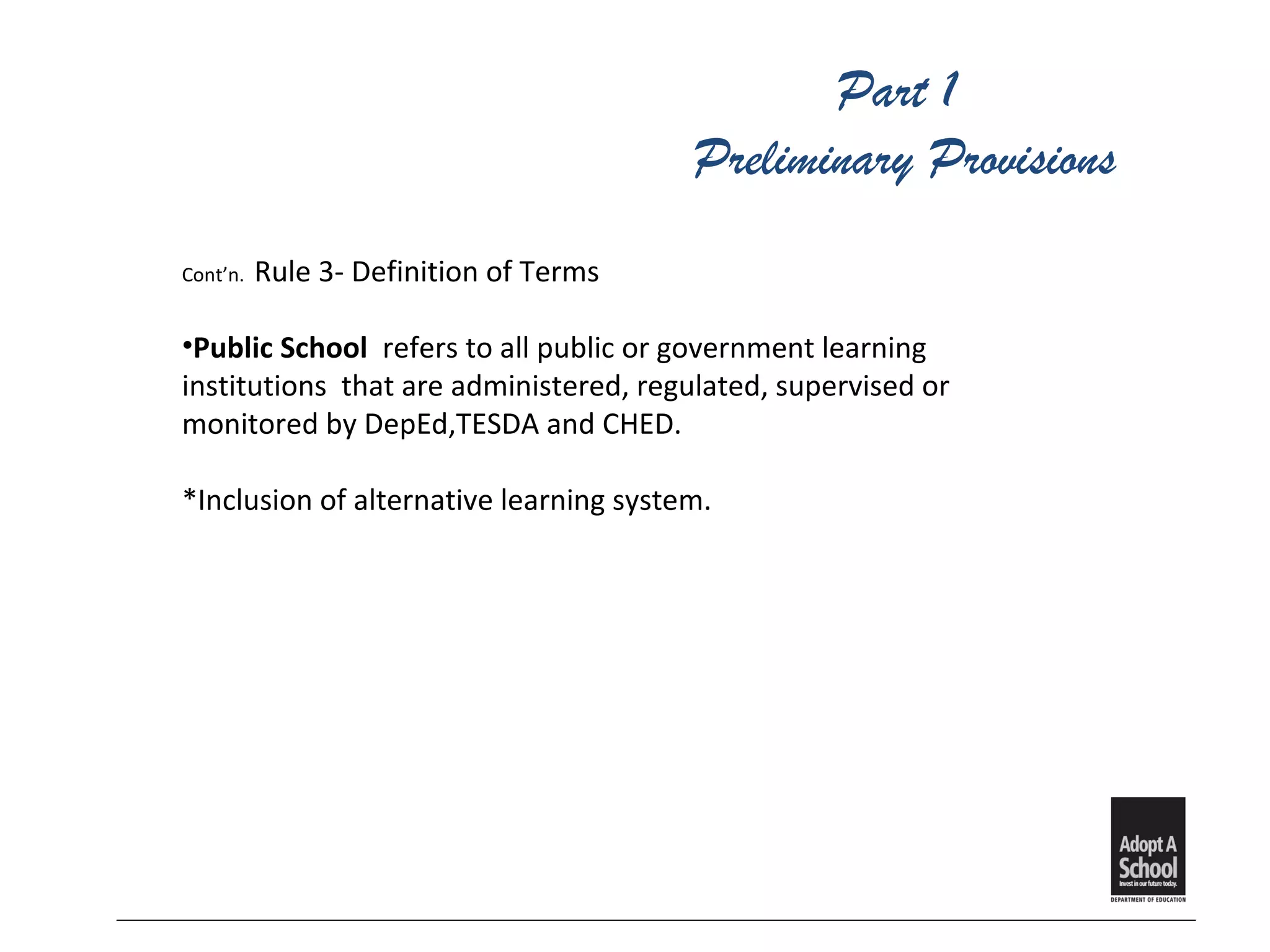 Salient Features of the Revised Implementing Rules and Regulations of ...