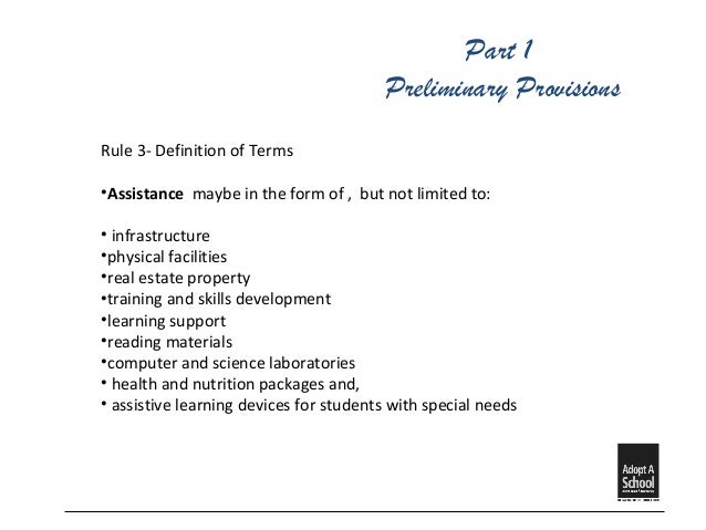 Salient Features Of The Revised Implementing Rules And Regulations Of