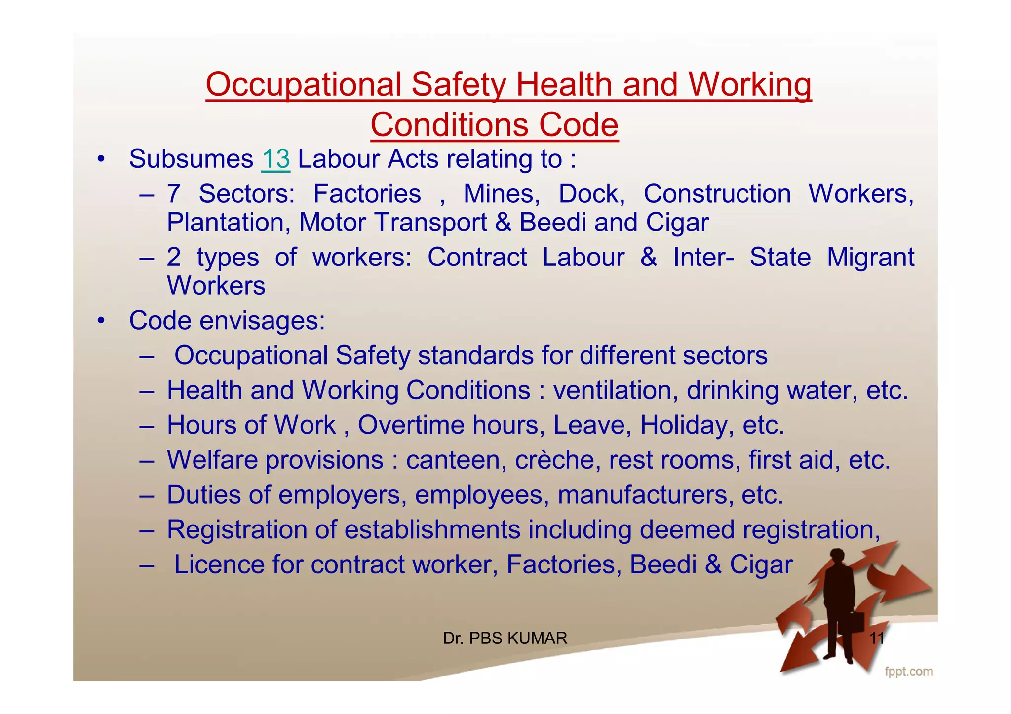 Salient features on all labour codes ppt [compatibility mode] | PDF