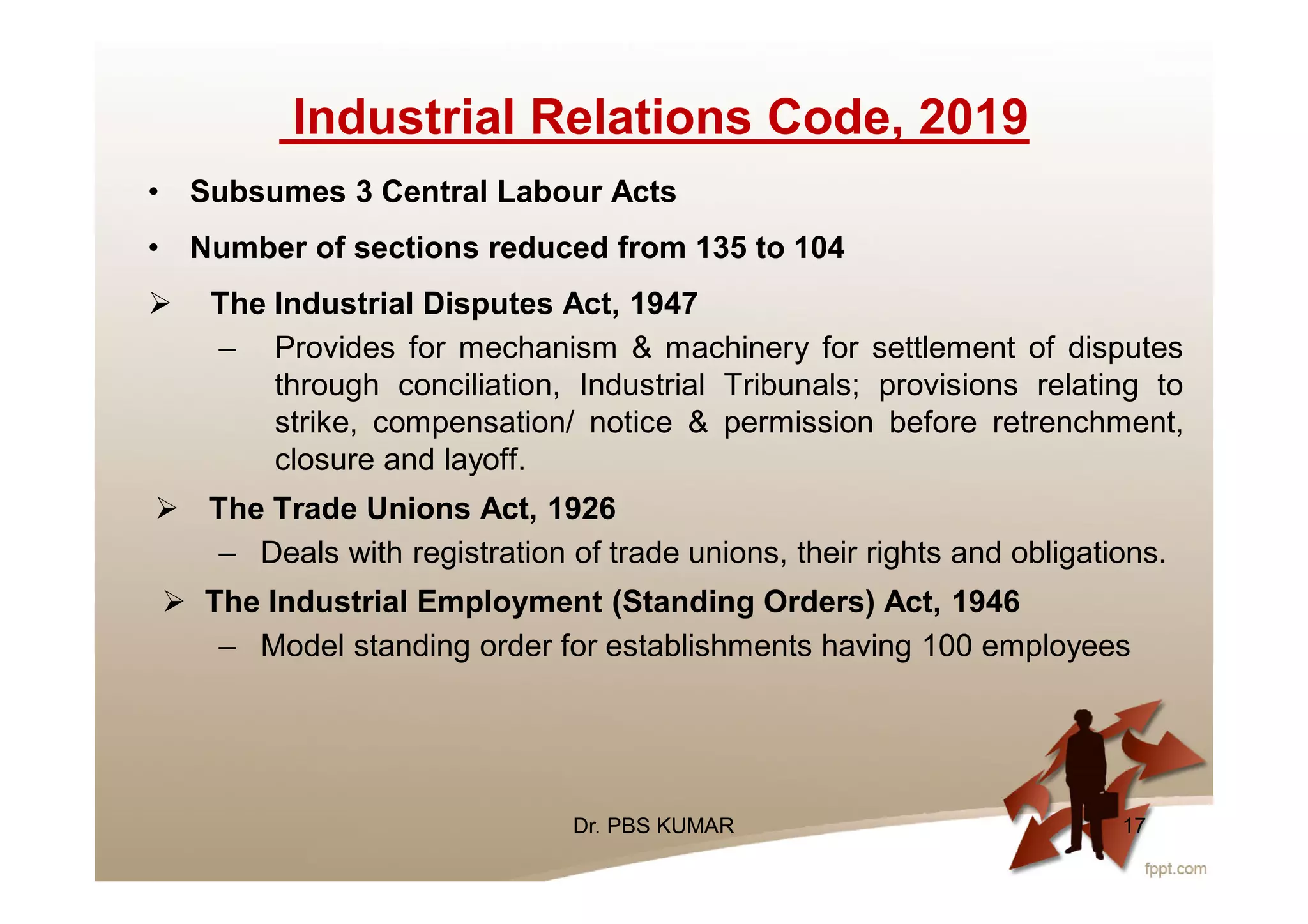 Salient features on all labour codes ppt [compatibility mode] | PDF