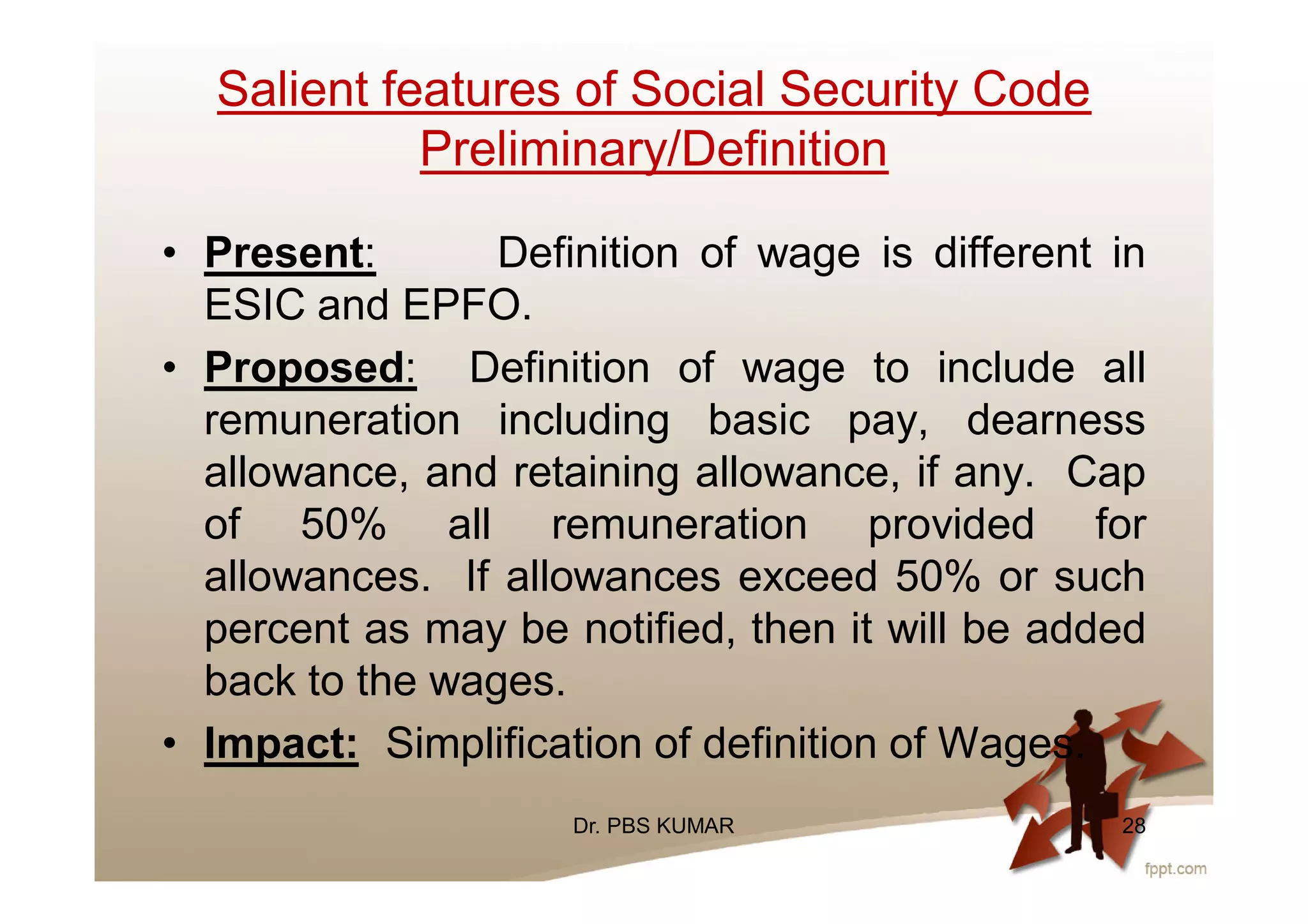 Salient features on all labour codes ppt [compatibility mode] | PDF