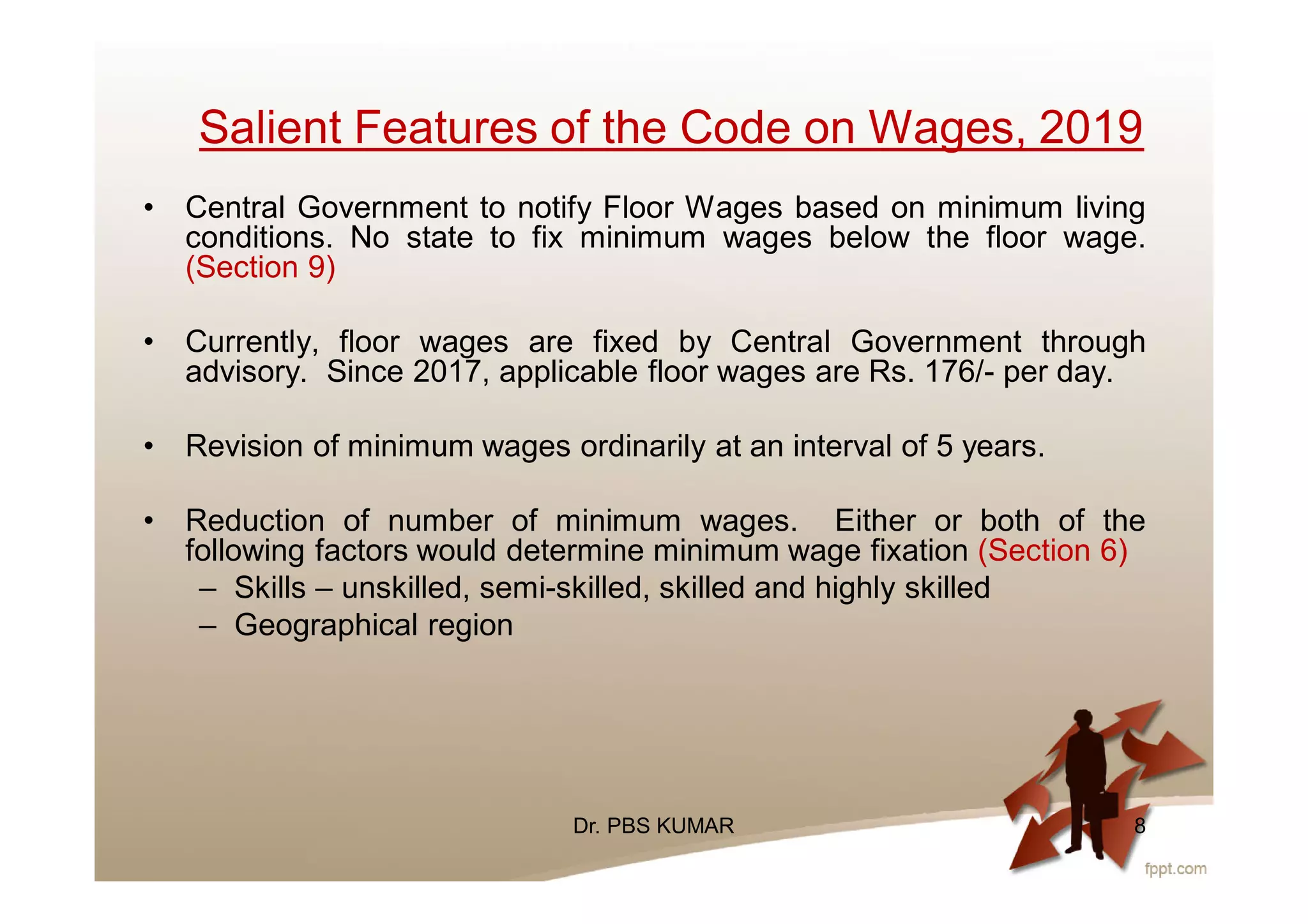 Salient features on all labour codes ppt [compatibility mode] | PDF
