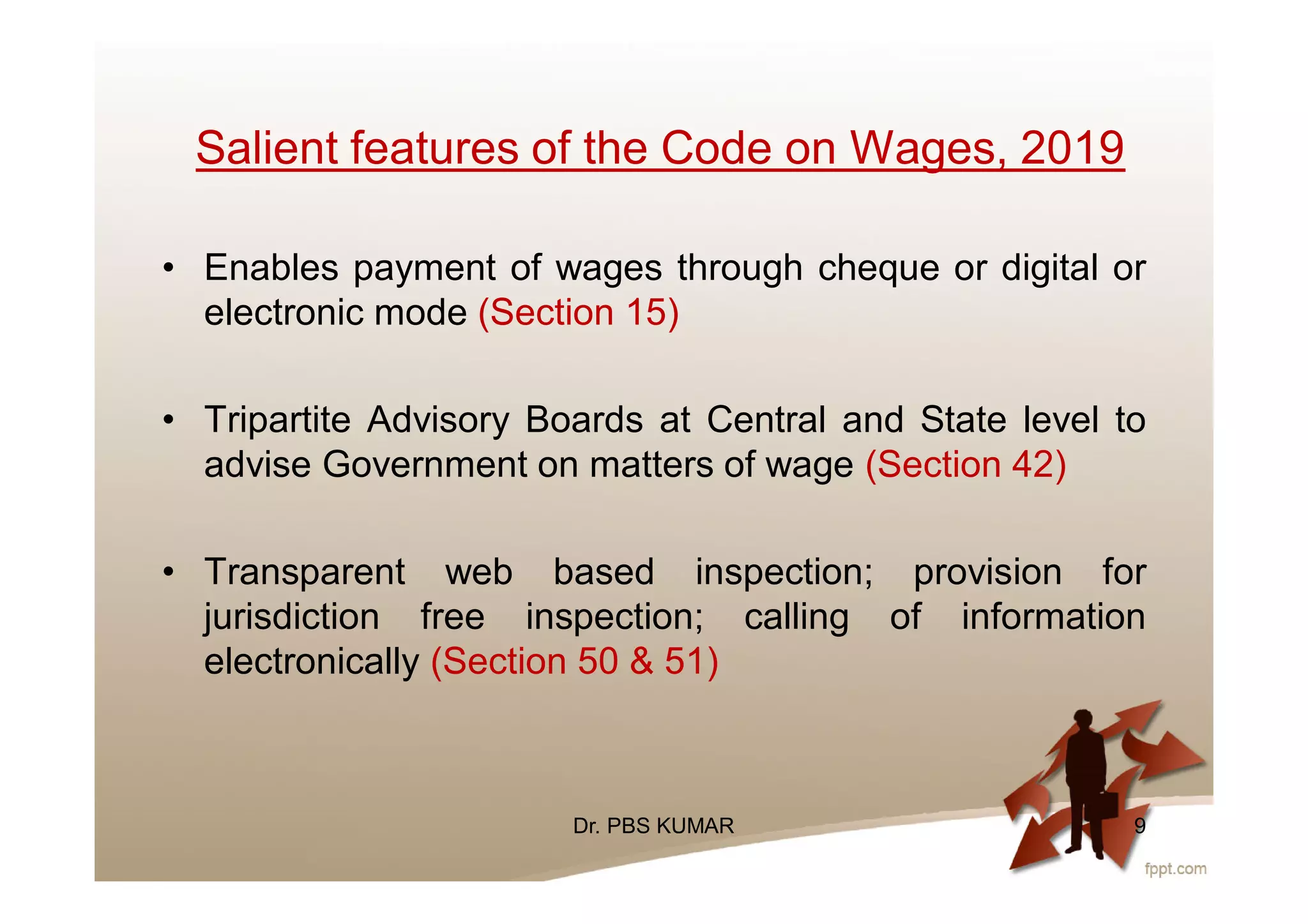 Salient features on all labour codes ppt [compatibility mode] | PDF