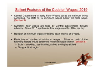 Salient features on all labour codes ppt [compatibility mode] | PDF