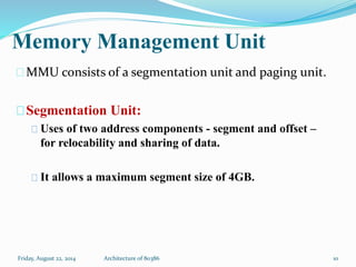 Salient featurs of 80386 | PPTX