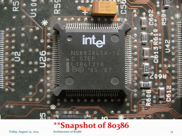 Salient featurs of 80386 | PPTX