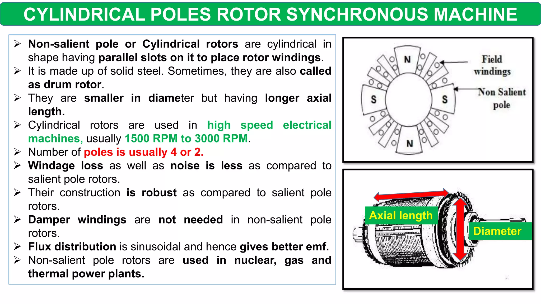 Comparison Between Salient Pole And Cylindrical Pole Rotor Day 17 Simple Trick Synchronous