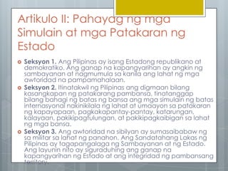 Saligang batas ng pilipinas(1987) | PPTX