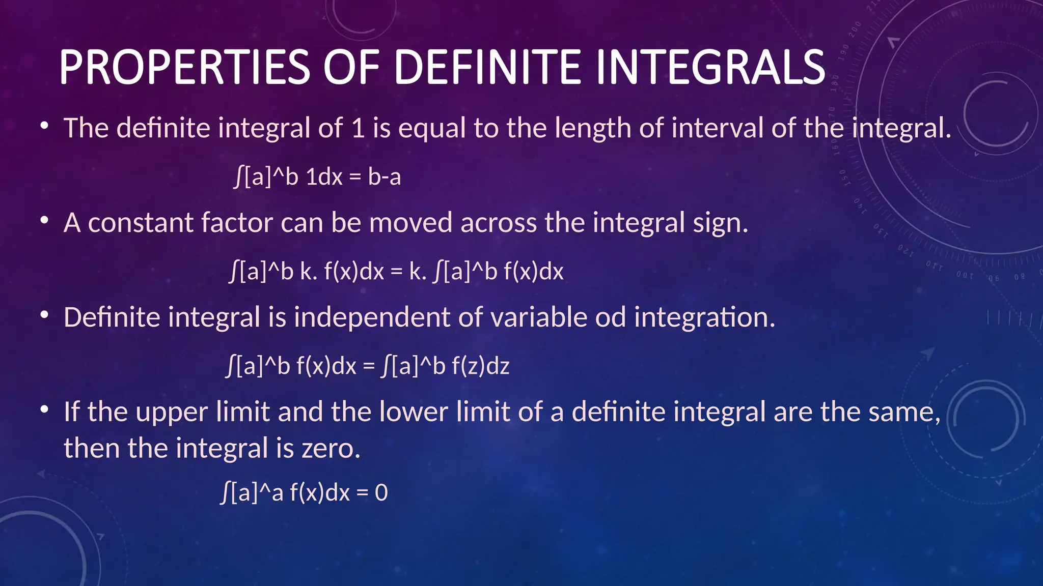 Definite integrals: geometry, properties, applicstion | PPTX