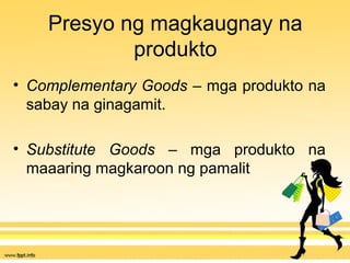 Salik ng demand | PPT