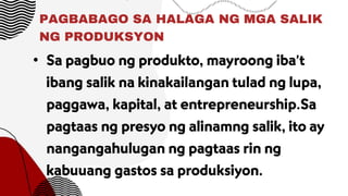 Mga salik na nakakaapekto sa Supply.pptx