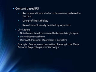 Data Mining and Recommendation Systems | PPTX
