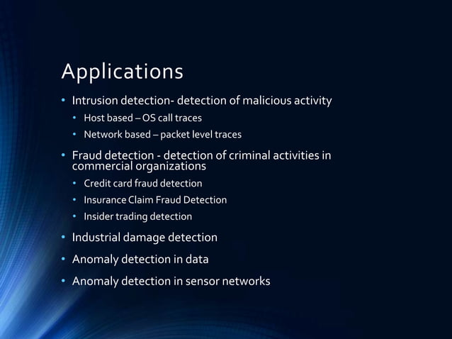 Anomaly Detection | PPTX