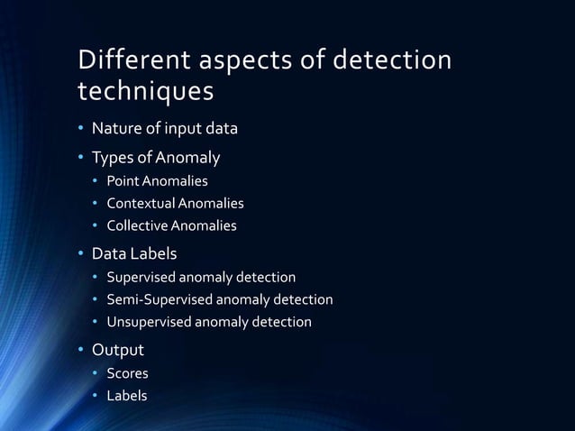 Anomaly Detection | PPTX