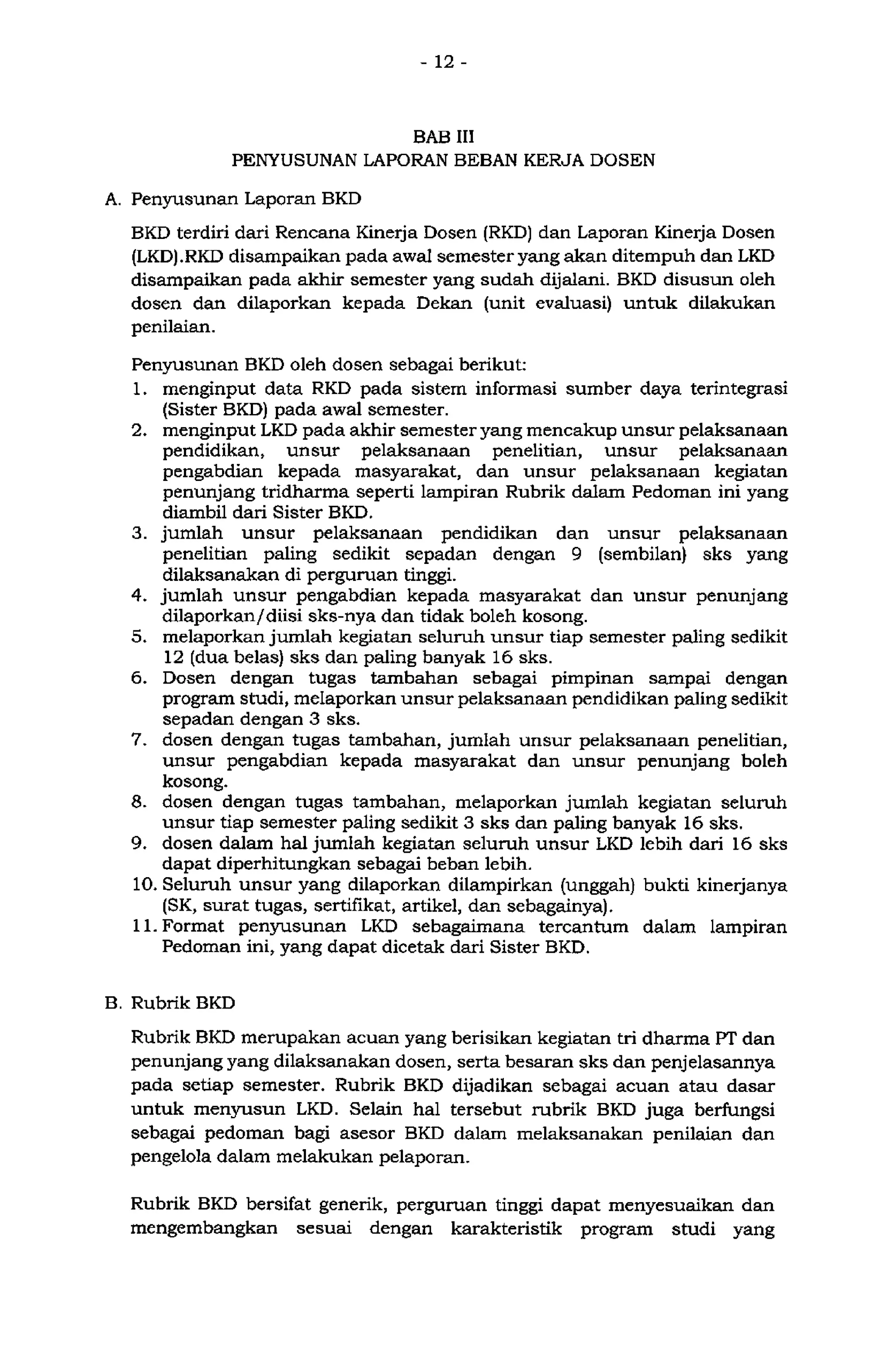 Salinan kepdirjendikti-tentang-po-bkd-compressed nomor 12 tahun 2021 | PDF