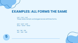 Mastering English Irregular Verbs: Forms and Patterns Explained | PDF