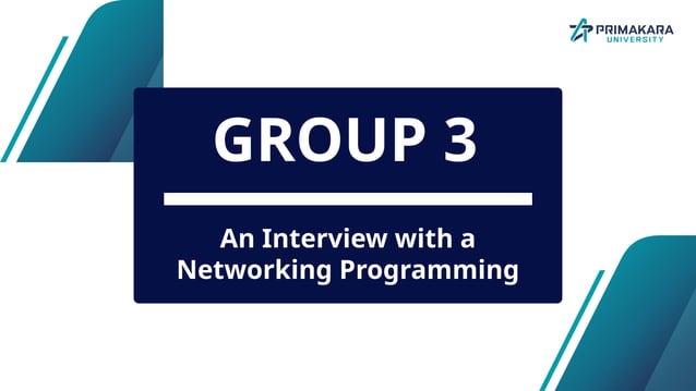 An Interview With A Networking Programming Ppt
