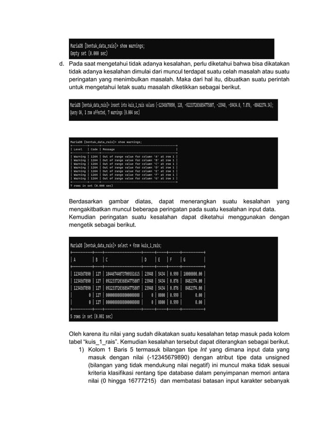 Praktikum Pertemuan 2 ( Tipe Data Numerik ) | PDF