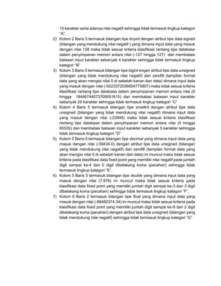 Praktikum Pertemuan 2 ( Tipe Data Numerik ) | PDF